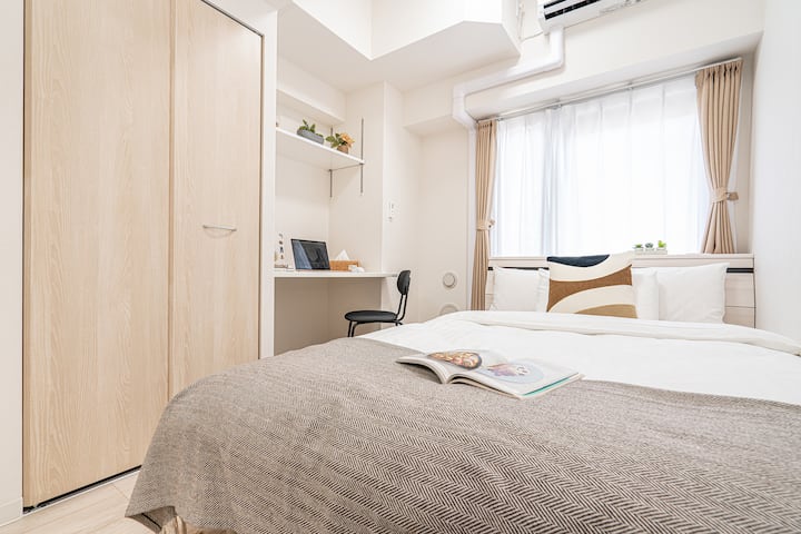 Sleek 1bd Apt W/ A/c In Kikukawa-shinjuku Line - Ginza