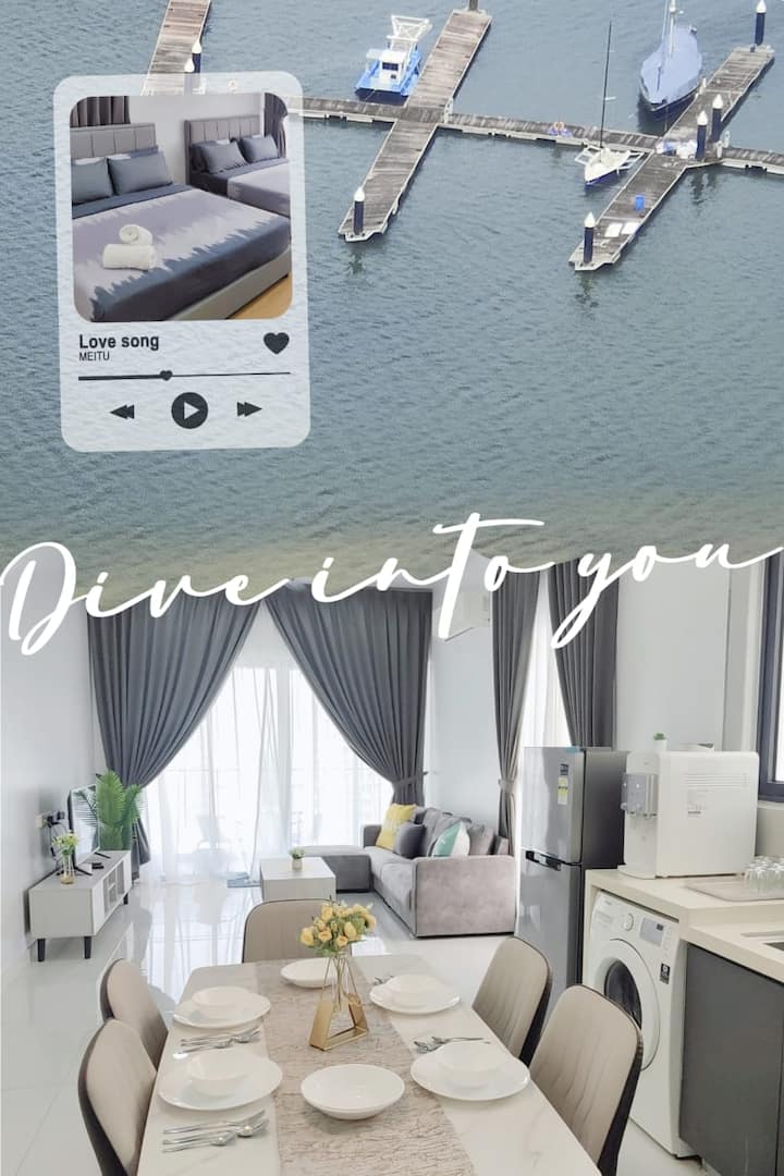 27johor, Nearciq, Danga Bay Free Parking 3br@15pax - Johor Bahru
