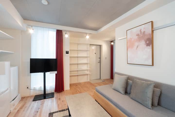 2023年築/駅徒歩5分/セキュリティ万全/家具家電・wi-fi完備/アピチェ王子102 - Sōka