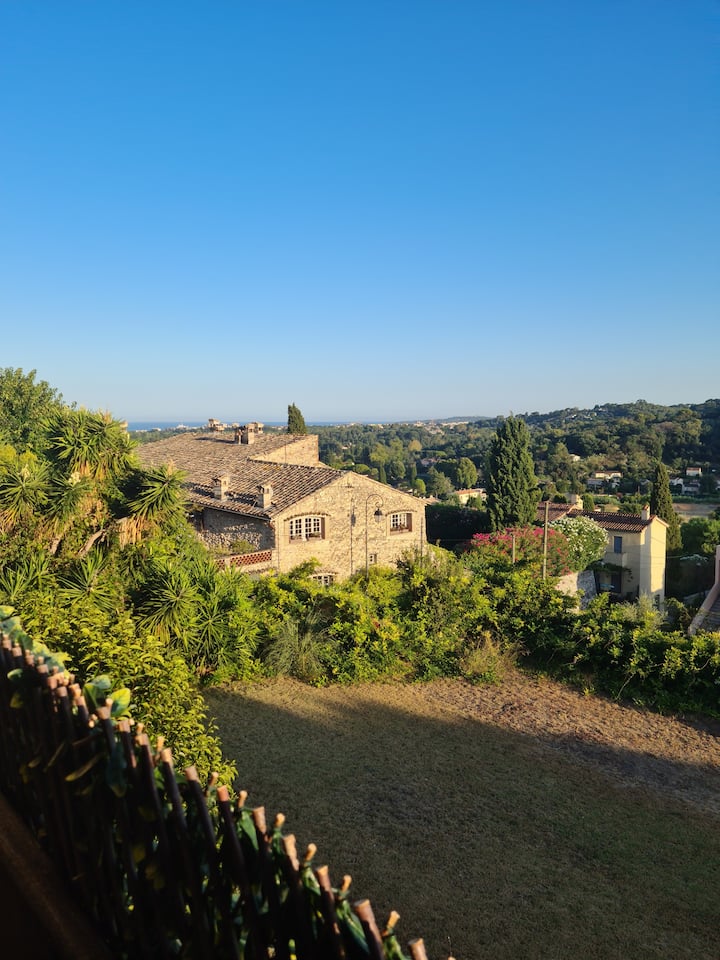 Vue Mer Avec Panorama - Biot