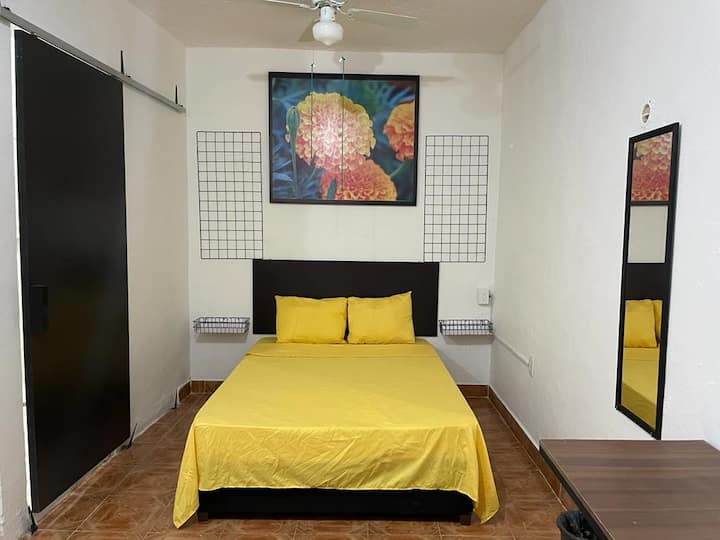 Funcional Cuarto Con Baño Privado Y Ac - Playa del Carmen