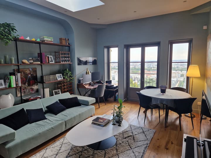 Unique ! App 60m² Toit Terrasse 50m² 2ch 2sdb Bbq - Craponne