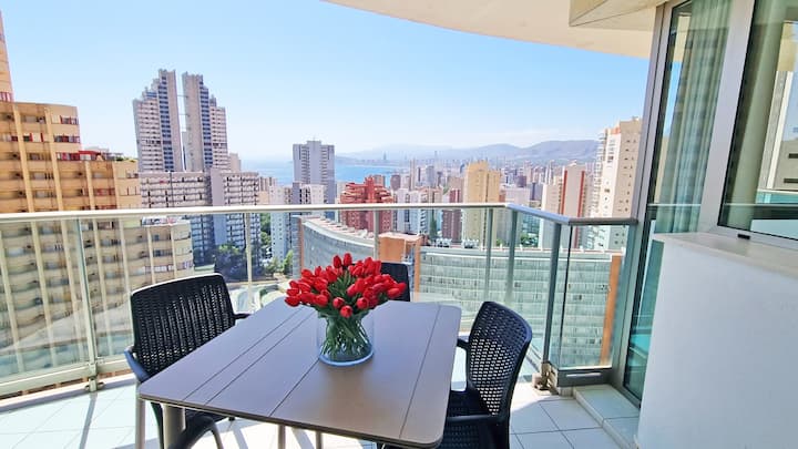 Torre Lúgano - Terraza Y Vistas - Benidorm