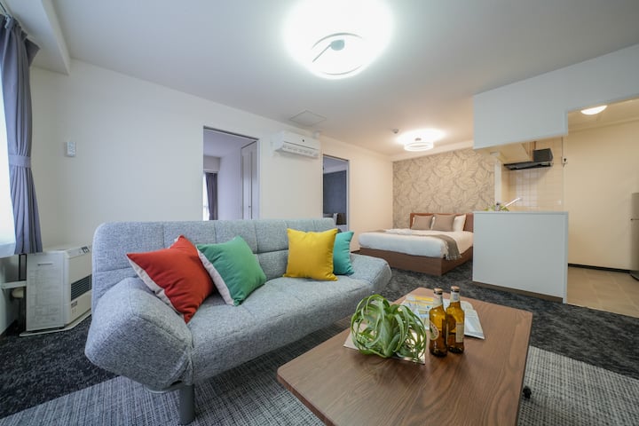 最大8名迄宿泊可＆ホテルライクな部屋！2025年4月浴室リニューアル！(37-303) - Sapporo