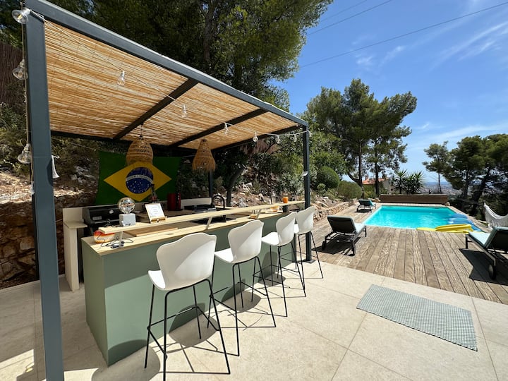 Superbe Villa Vue Rade, Calme Et Détente. - Toulon