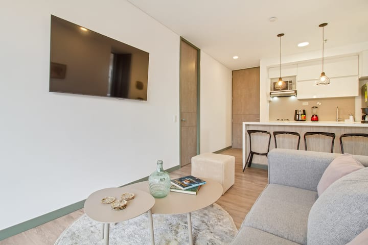 Poblado View Class Suite Big Balcony 2bd With Ac - コロンビー メデジン