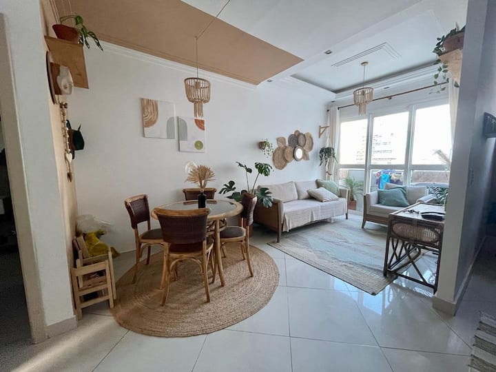 Apart Na Praia Em Bairro Nobre - Santos, Brasil