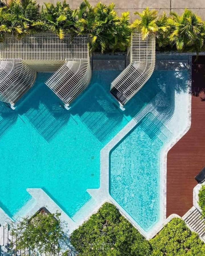 Homely Partial Sea View /14th Fl/veranda Residence - Jomtien