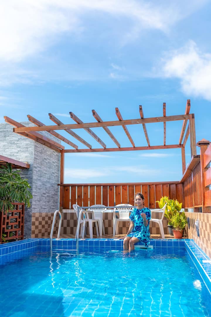 3-bed Beachfront Apartment W/ Pool - Near Airport - Malé