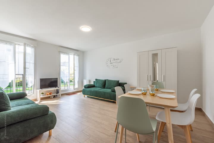 ÉLégant Apt 6 P. | Proche Disney | Parking & Wi-fi - Torcy