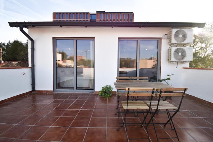 Amazing Sunny Apartment With Terrace - Badalona