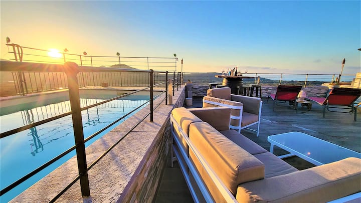 Villa 2f Avec Piscine Vue Mer - Belgodère