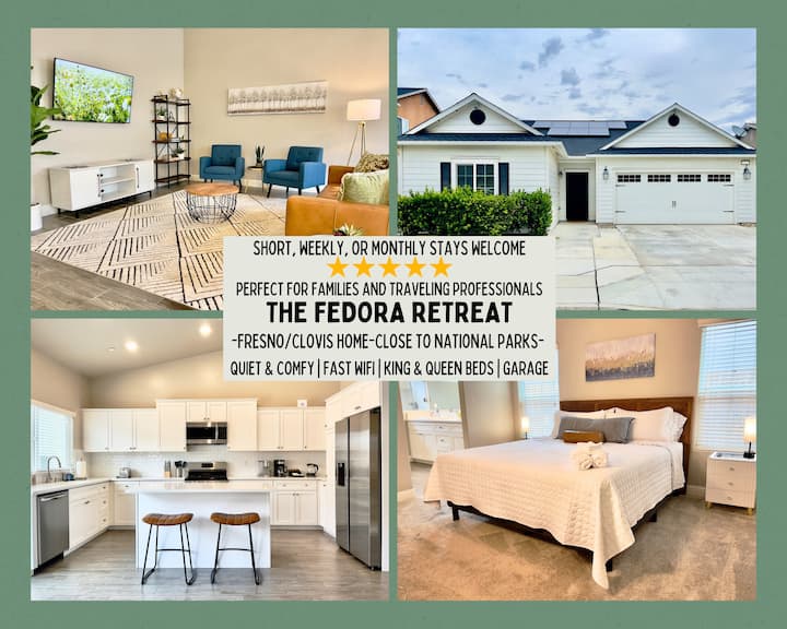 Modern & Spacious - Safe Neighborhood - Garage - Fresno, CA