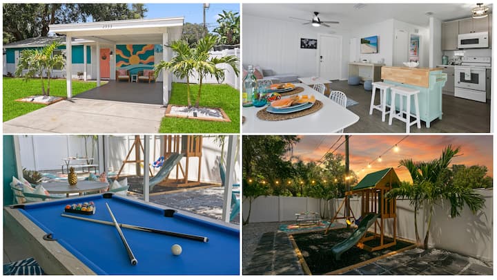 5 Min Beaches~mini Golf~pool Table~pets~king Bed + - Largo, FL