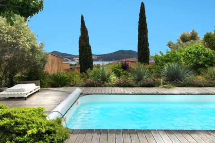 Villa Vue Mer Avec Jardin, Calme, 900m De La Plage - Saint-Cyr-sur-Mer