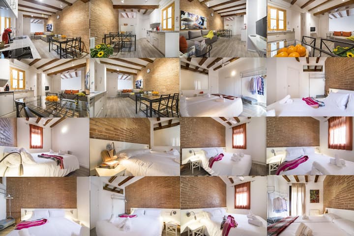 Nice Groupflat 6-bedr 6-bathr 3 Flats Port-ramblas - Barcelona