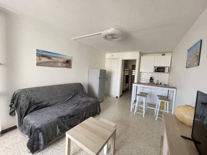 Studio-cabine 27 M2 - Plage Du Môle à 100 M - Agde
