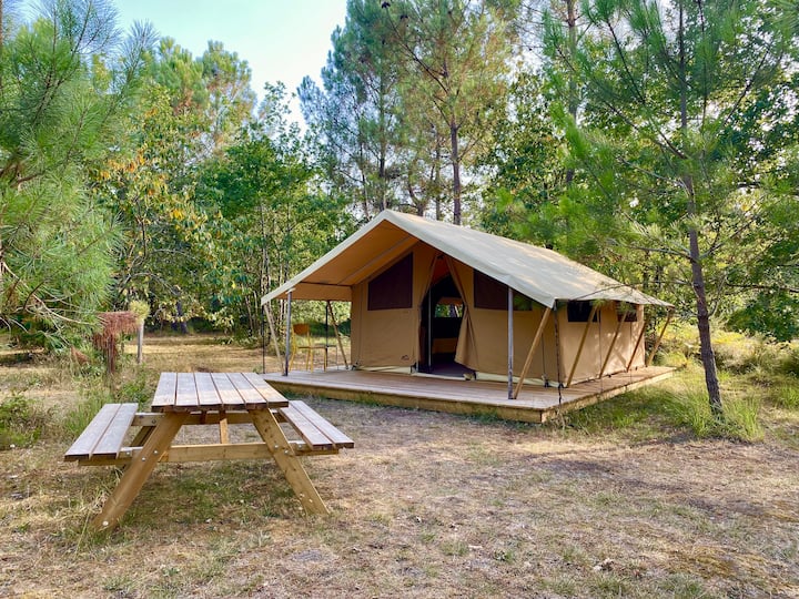 Tente Safari - Camping La Kahute - Carcans
