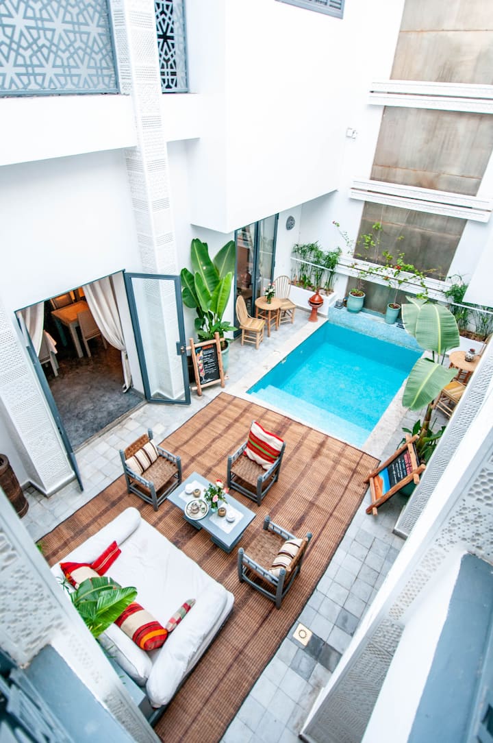 Chambre Supérieure, Riad Avec Piscine Chauffée - Marrakesh