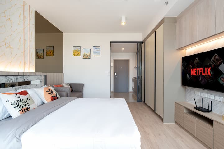 Modern Apt 5 Min To Mrt Rama9 - Bangkok