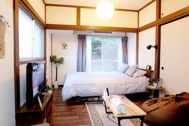 夢の舎#2101・吉祥寺駅徒歩4分/井の頭公園3分/最大4名/wi-fi/新宿渋谷直通/ジブリ美術館 - 調布市