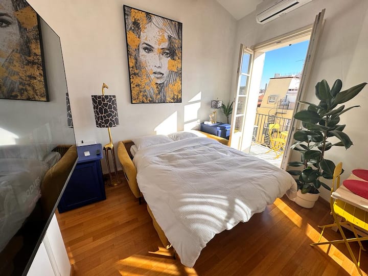 Studio Cosy, Spacieux Et Calme Au Cœur De Nice - Aéroport de Nice Côte d'Azur (NCE)