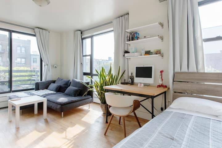 Private Bathroom+own Balcony, 15 Mins To Manhattan - ブルックリン区, NY