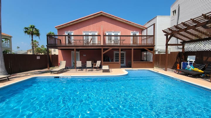 * Nice Pool * 80 Yards To Beach - サウス・パドリー・アイランド, TX