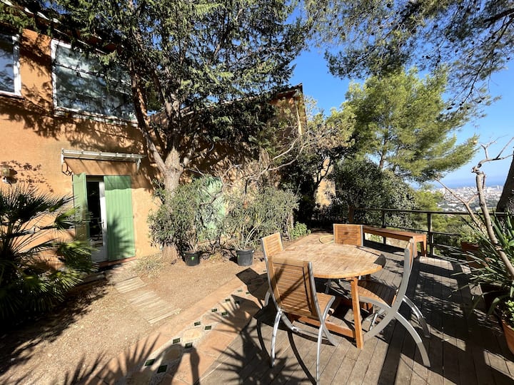 Duplex Avec Jardin, Vue Mer & Piscine - Ollioules