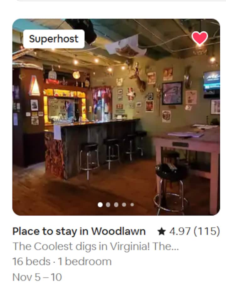 The Roadhouse, Coolest Digs Ever - Galax, VA