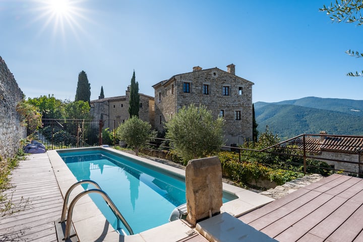 Les Terrasses Du Château - Le Poët Laval - 15pers - Drôme