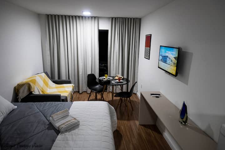 Estúdio Moderno Na áRea Central! - Poços de Caldas