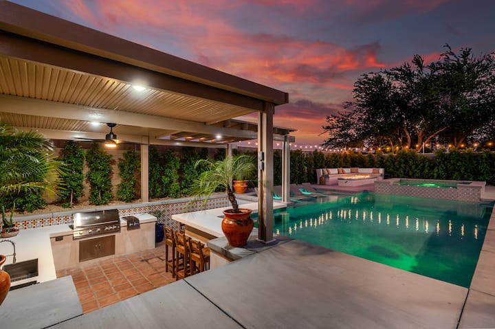 Hacienda San Miguel|resort Style Pool Swim Up Bar - Indio, CA