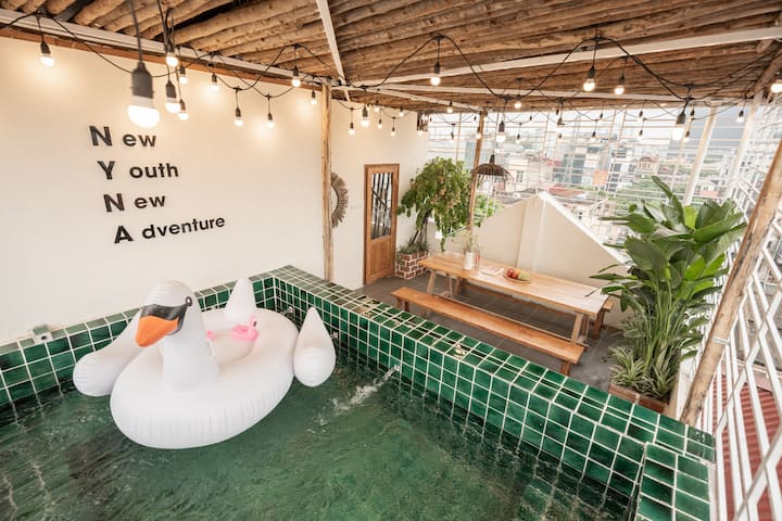 Uc Apartment/jacuzzi/terrace/free Laundry/center - Hanói