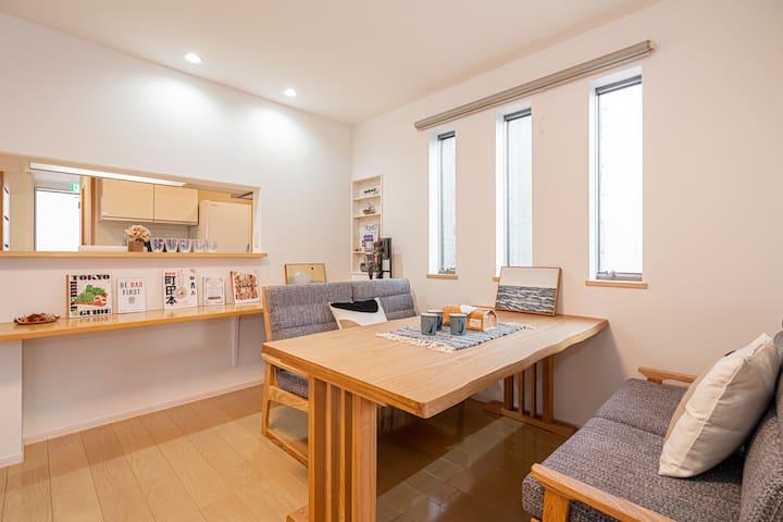 适合家庭入住的大面积房源：2卧室/客厅/wi-fi/厨房/浴缸/电视/钟渊站-东武晴空塔线步行5分钟 - Tokyo