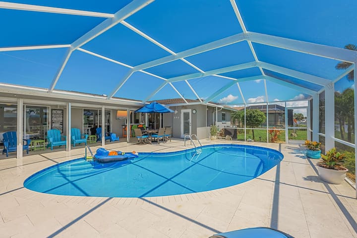 Anchor Down: Pool, Canal View, Split Floor Plan - 케이프코럴