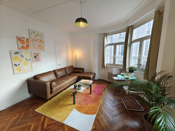 ÉLégant Appartement 60m² Vue Sur L'opéra, 1-4 Pers - Gare Lille Flandres