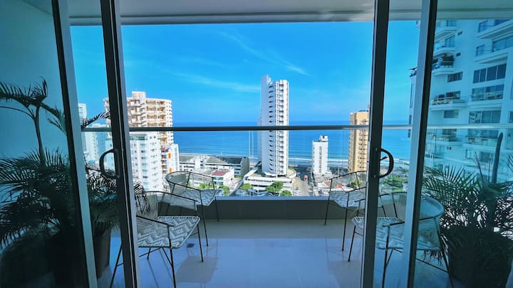 Apto Con Vista Al Mar - Cartagena - Cartagena de Indias