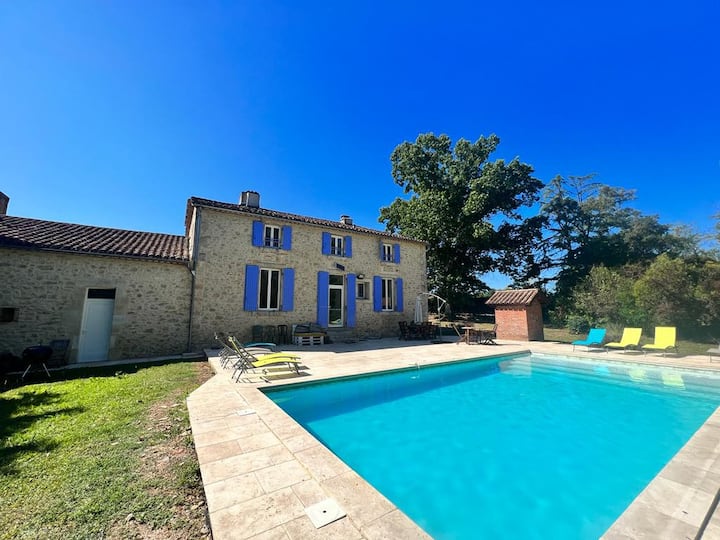 Maison Familiale Avec Piscine - Saint-Georges