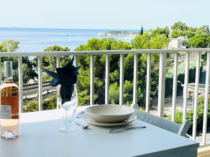 Studio Cosy - Vue Mer Panoramique Exceptionnelle - Bandol
