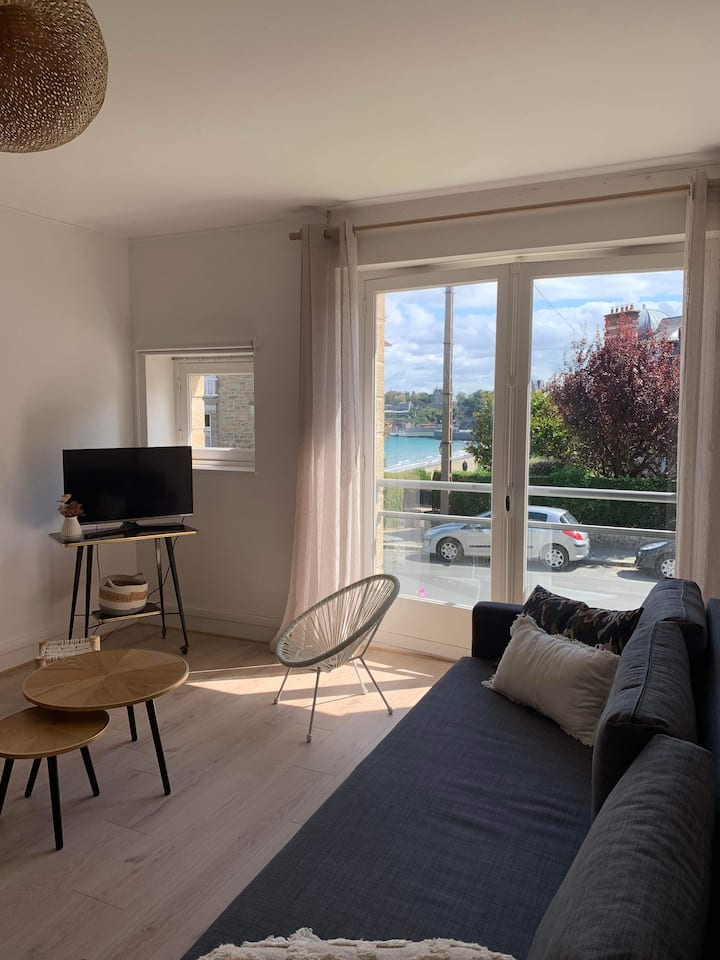 40m2 Vue Mer Accès Direct Plage + Parking Privé - Saint-Lunaire