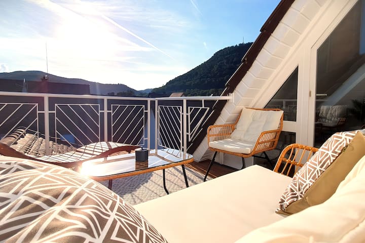 Romantic-apartment. Roof Terrace & Forest View. - Leinsweiler
