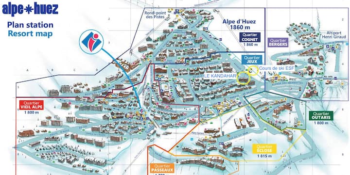 Av. Du Rif Nel, Accès Ski Direct - L'Alpe d'Huez