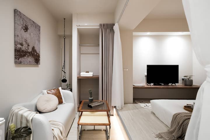 Taipei 1b-private Suite\kitchen\daan Mrt\netfix Tv - 內湖區