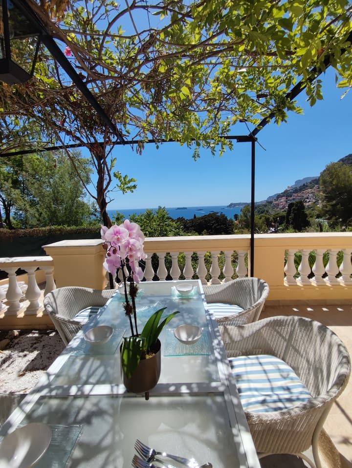 Appart Villa & Garage - 5 Minute Des Plages - Roquebrune-Cap-Martin
