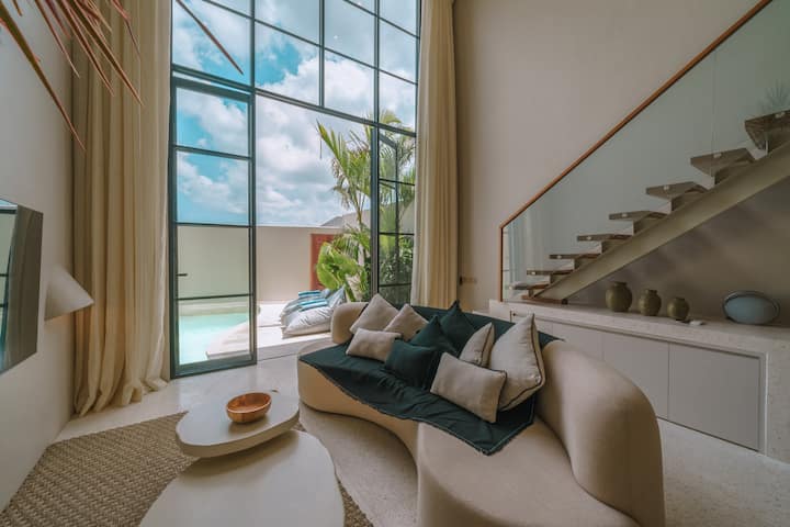 Beautiful 2br Pool Loft - Rice Fields View - Canggu