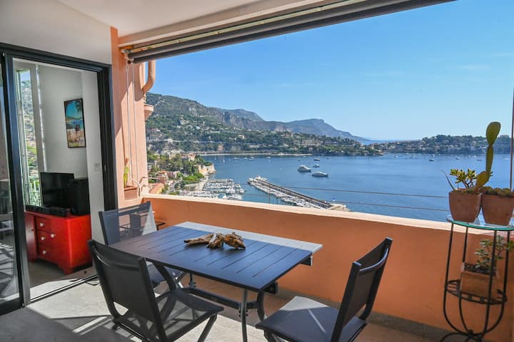 Les Lucioles - Vue Mer, Ac, Wi-fi, 4 Pers - Villefranche-sur-Mer