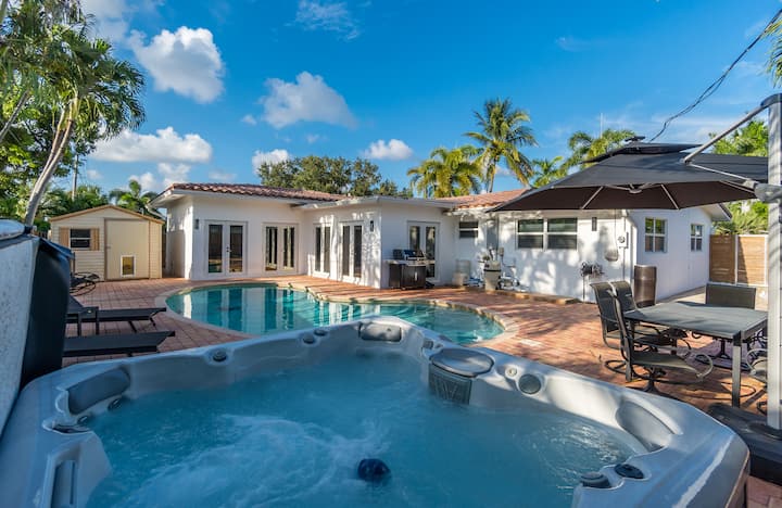 Heated Pool+hot Tub! Modern Luxury+close To Beach! - Fort Lauderdale