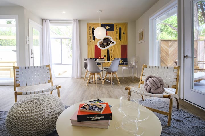 50's Design Ranch With Office+movie Barn & Firepit - Windsor Hills - Austin
