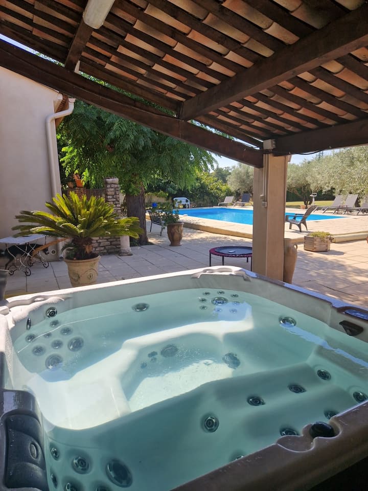 Villa Christine Avec Piscine Et Jacuzzi - 8 Pers. - Bagnols-sur-Cèze
